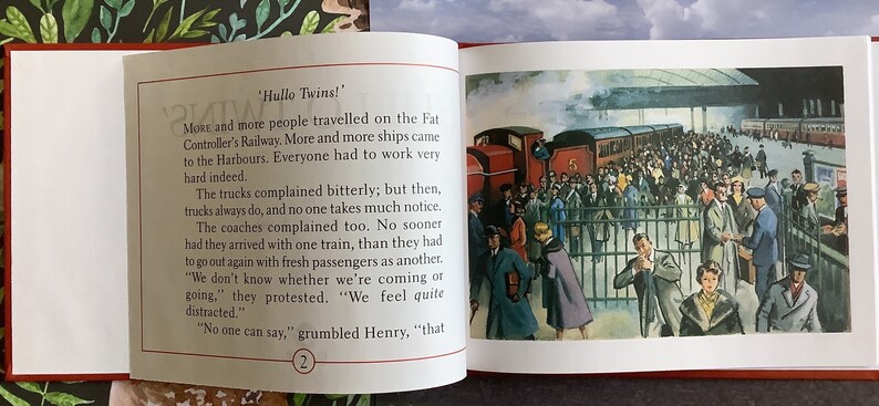 Vintage 1995 Thomas the Tank Engine Hardback Book Hullo - Etsy