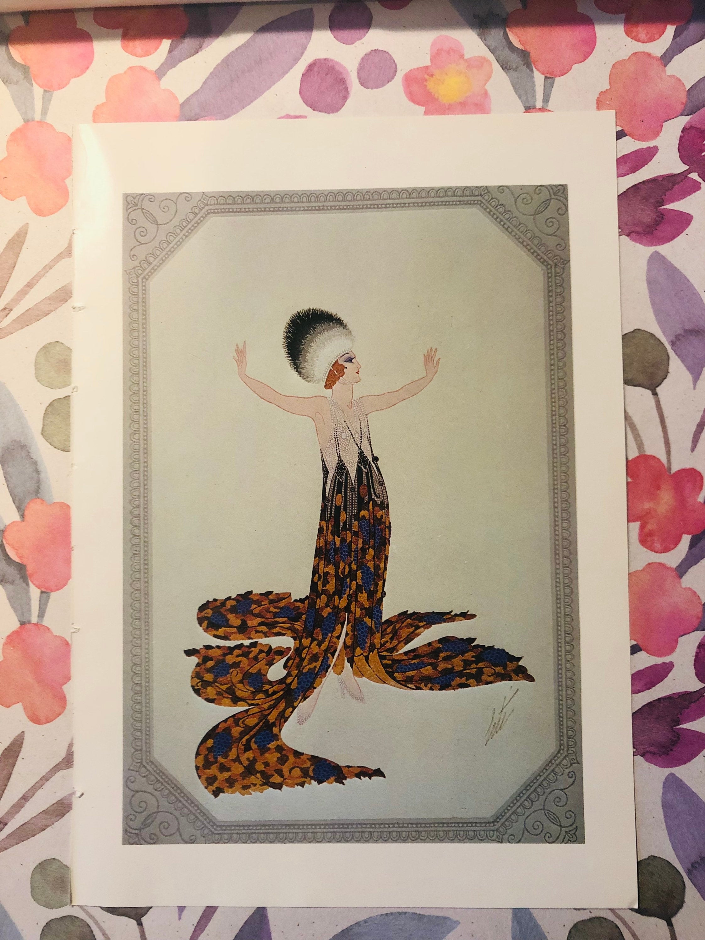 RARE ORIGINAL Stunning 1978 'Erte' Book Plate | Etsy