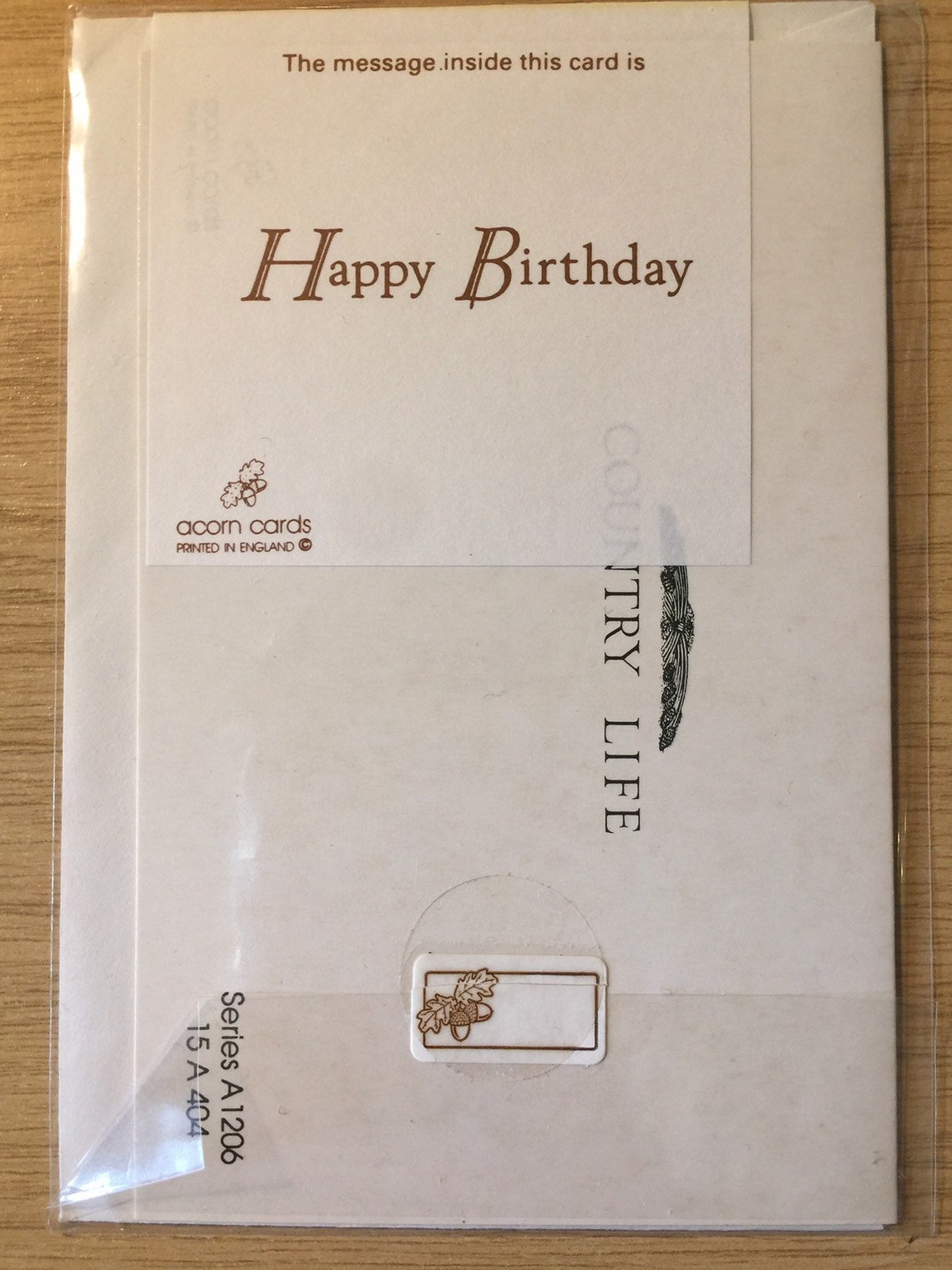 RARE Vintage Circa 1970s 'happy Birthday' Card - Parkhurst Woods ...