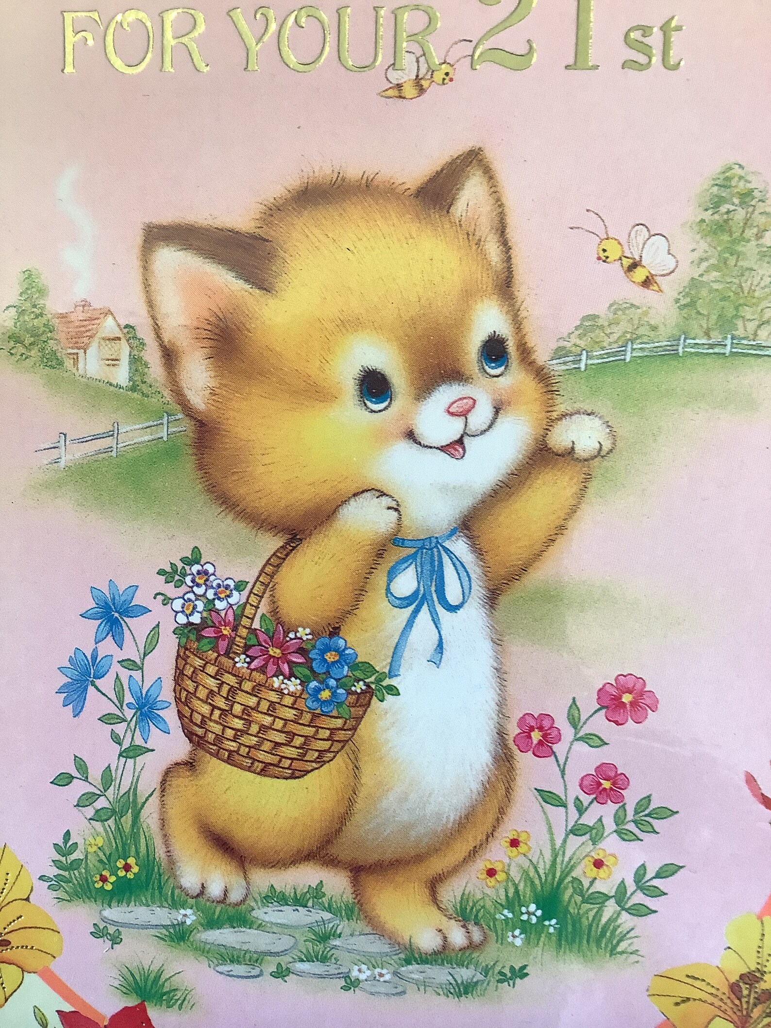 RARE Vintage Circa 1970s 'best Wishes for Your 21st' - Etsy UK