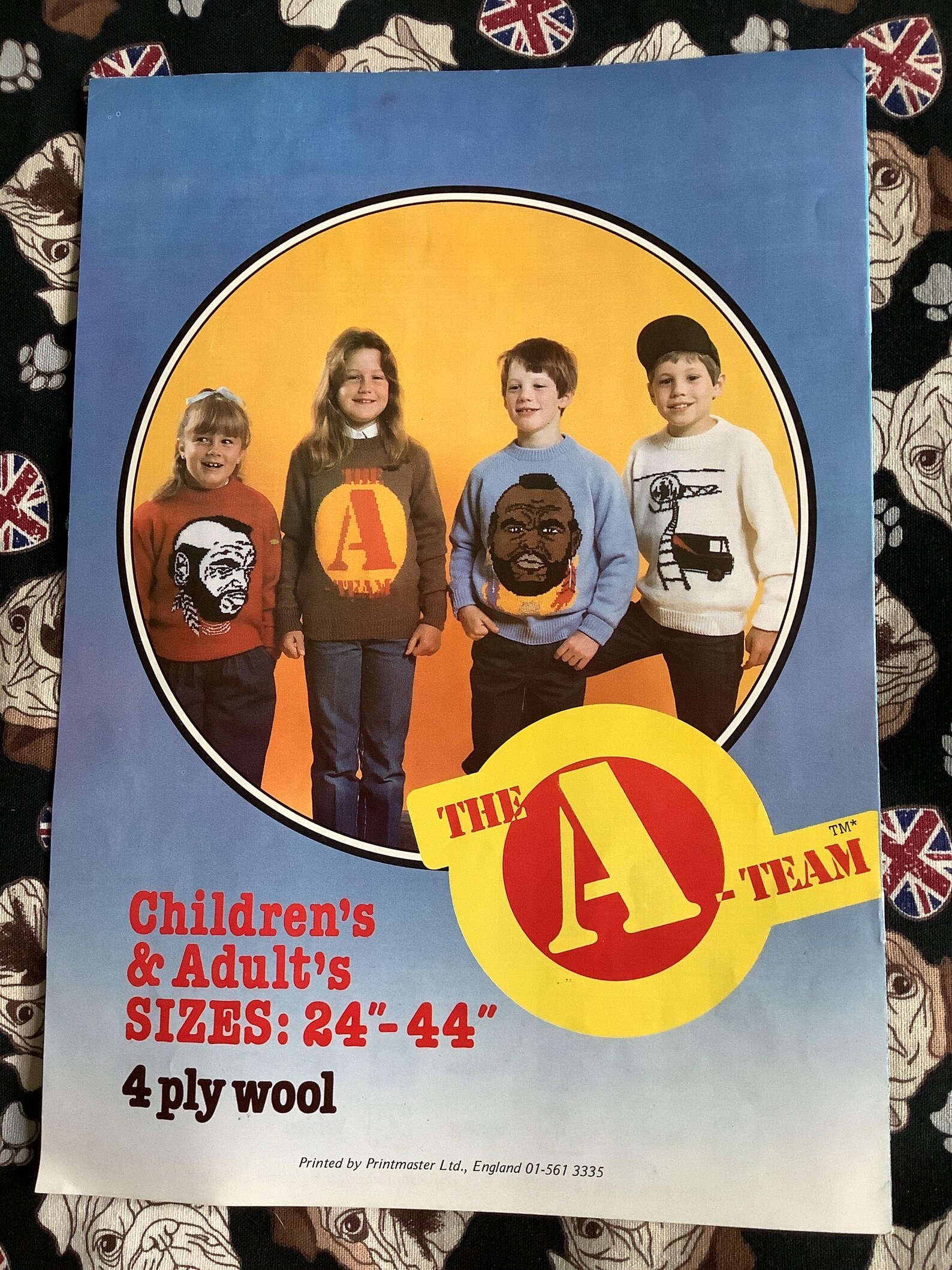 RARE Vintage 1983 'the A Team' 4 Knitting Patterns by Gary Kennedy ...