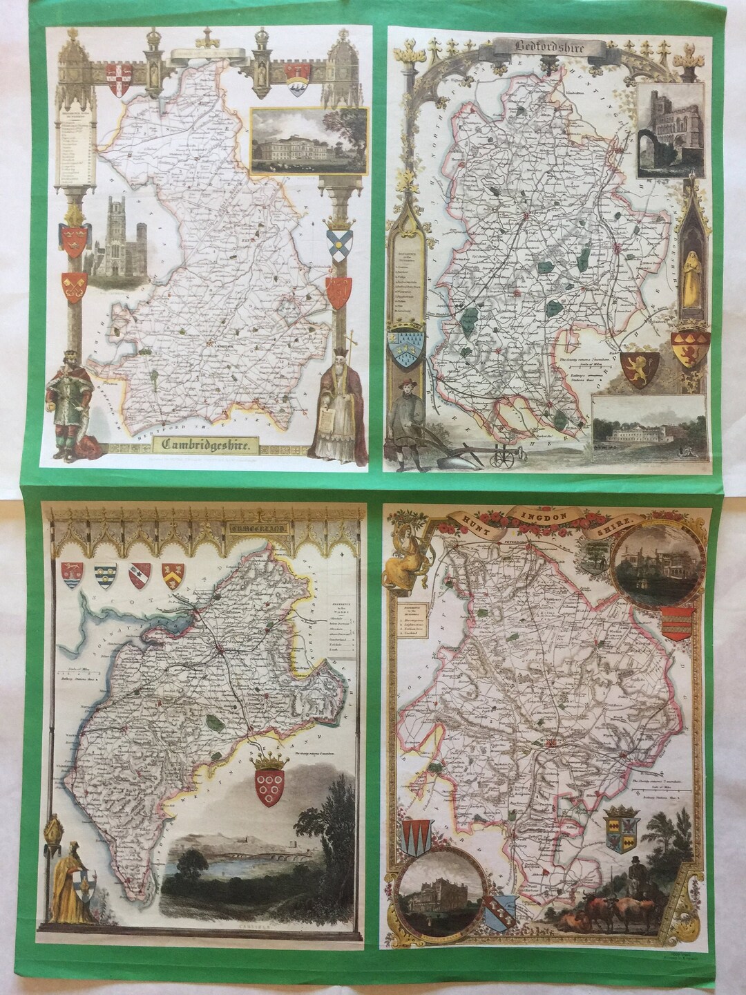 EXTREMELY Rare Vintage Circa 1980s 'maps' Design Gift Wrap - Features ...