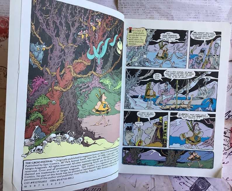 RARE Vintage 1993 First Printing of Sergio Aragones 'the Groo Festival ...