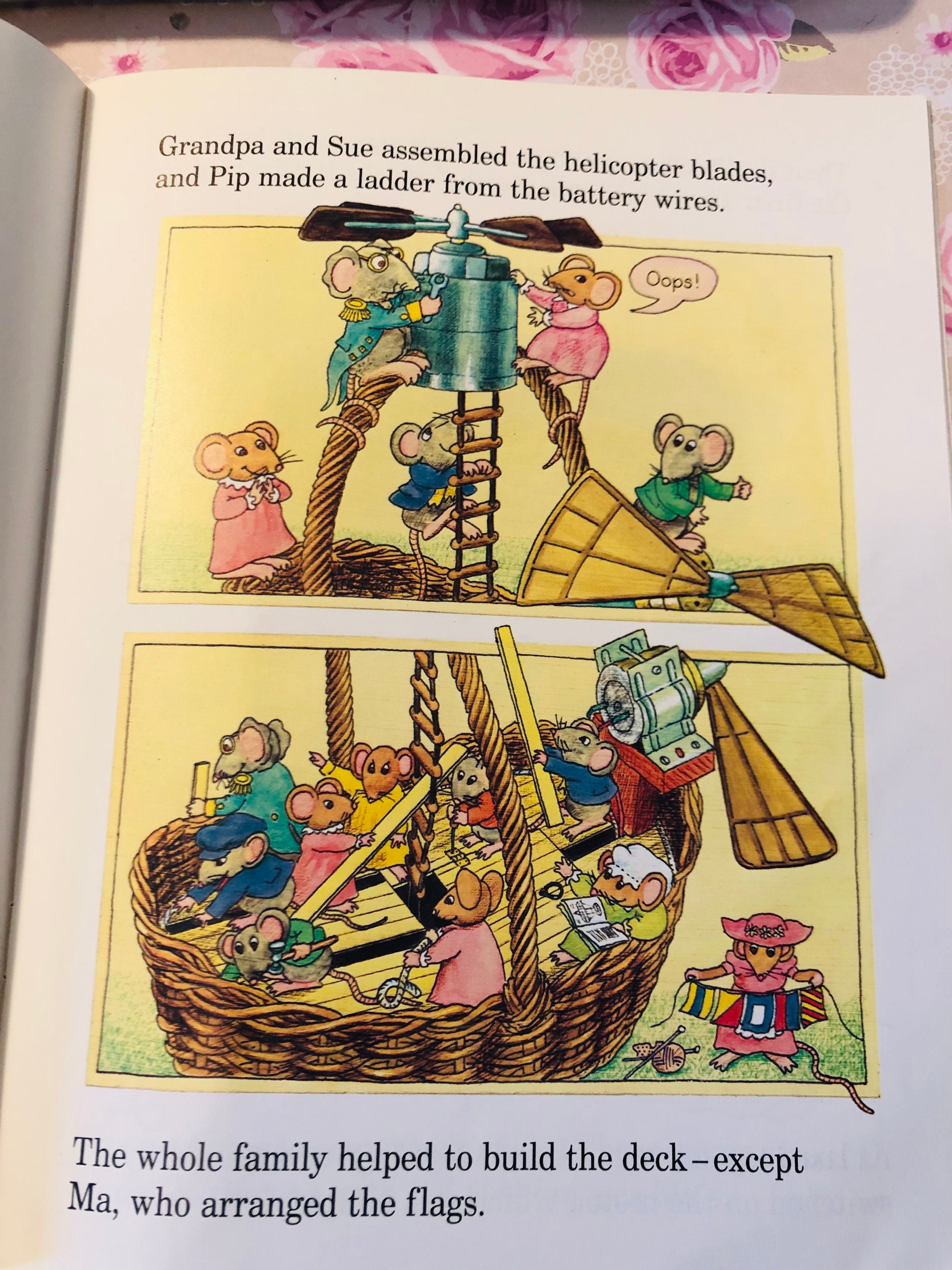 1996 Vintage Children's Book 'the Mice and the Flying Basket' Paperback ...
