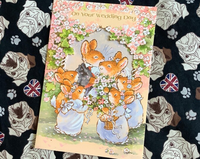 RARE Vintage Circa 1990s 'on Your Wedding Day' Card - ADORABLE Bride ...