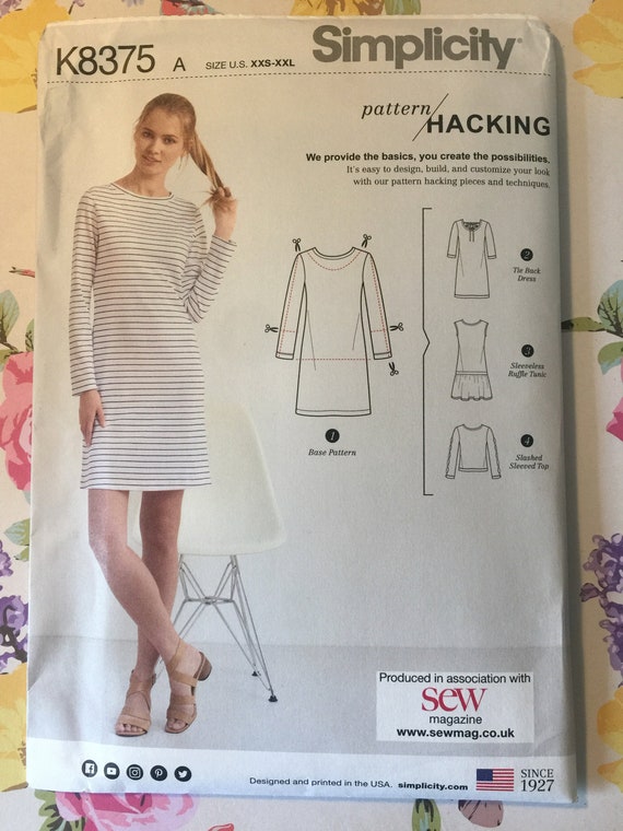 Uncut 2018 Simplicity 'pattern Hacking' Sewing Pattern - Etsy