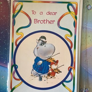 RARE & Unusual Vintage 1970s 'to a Dear Brother’ Birthday Card - Fun ...