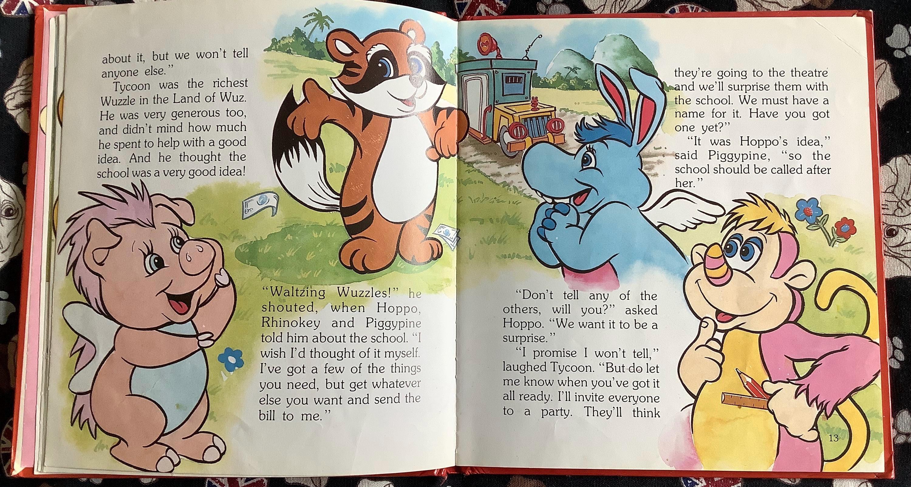 Rare Vintage 1986 'the Wuzzles Go to School and Fun at Midnight ...