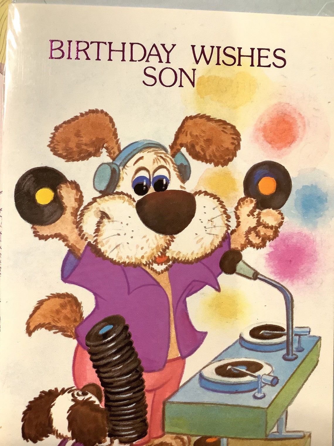 RARE Vintage/retro 1980 birthday Wishes Son Card With - Etsy