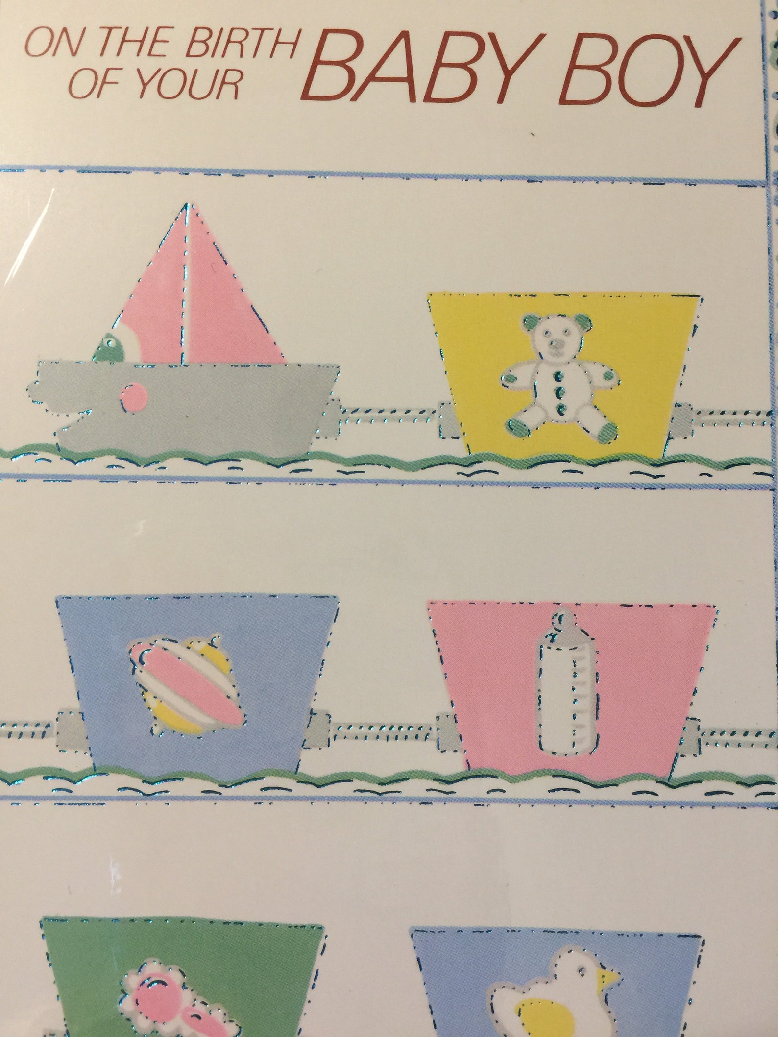RARE Vintage/retro Circa 1970s 'on the Birth of Your Baby Boy' Card ...