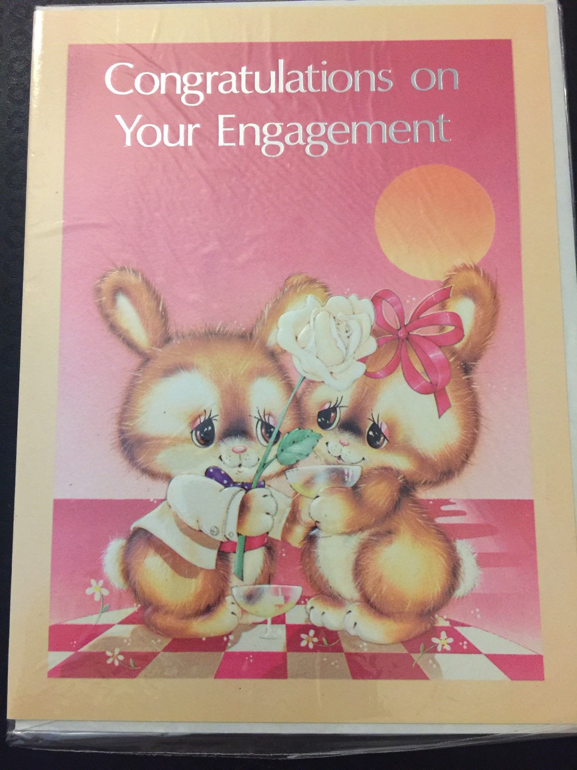 RARE Vintage/retro - Circa 1970s 'congratulations on Your Engagement ...