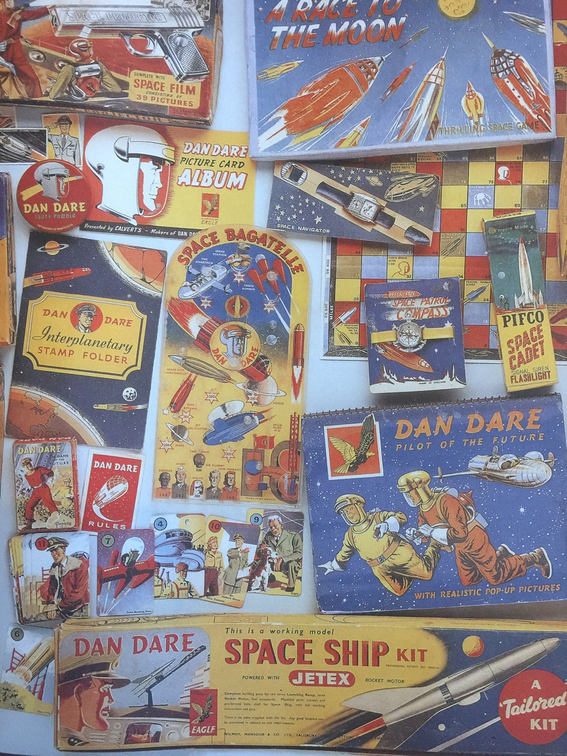 RARE Retro Look 'dan Dare' Gift Wrap/poster Wrap | Etsy