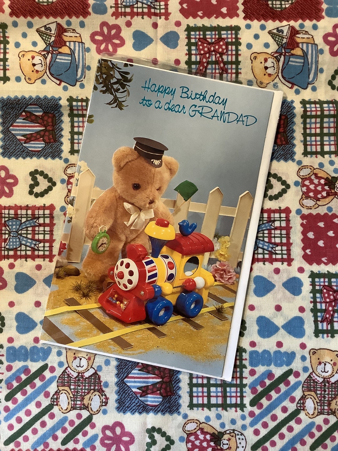 RARE Vintage Circa 1970s 'happy Birthday to a Dear Grandad' Cute Retro ...
