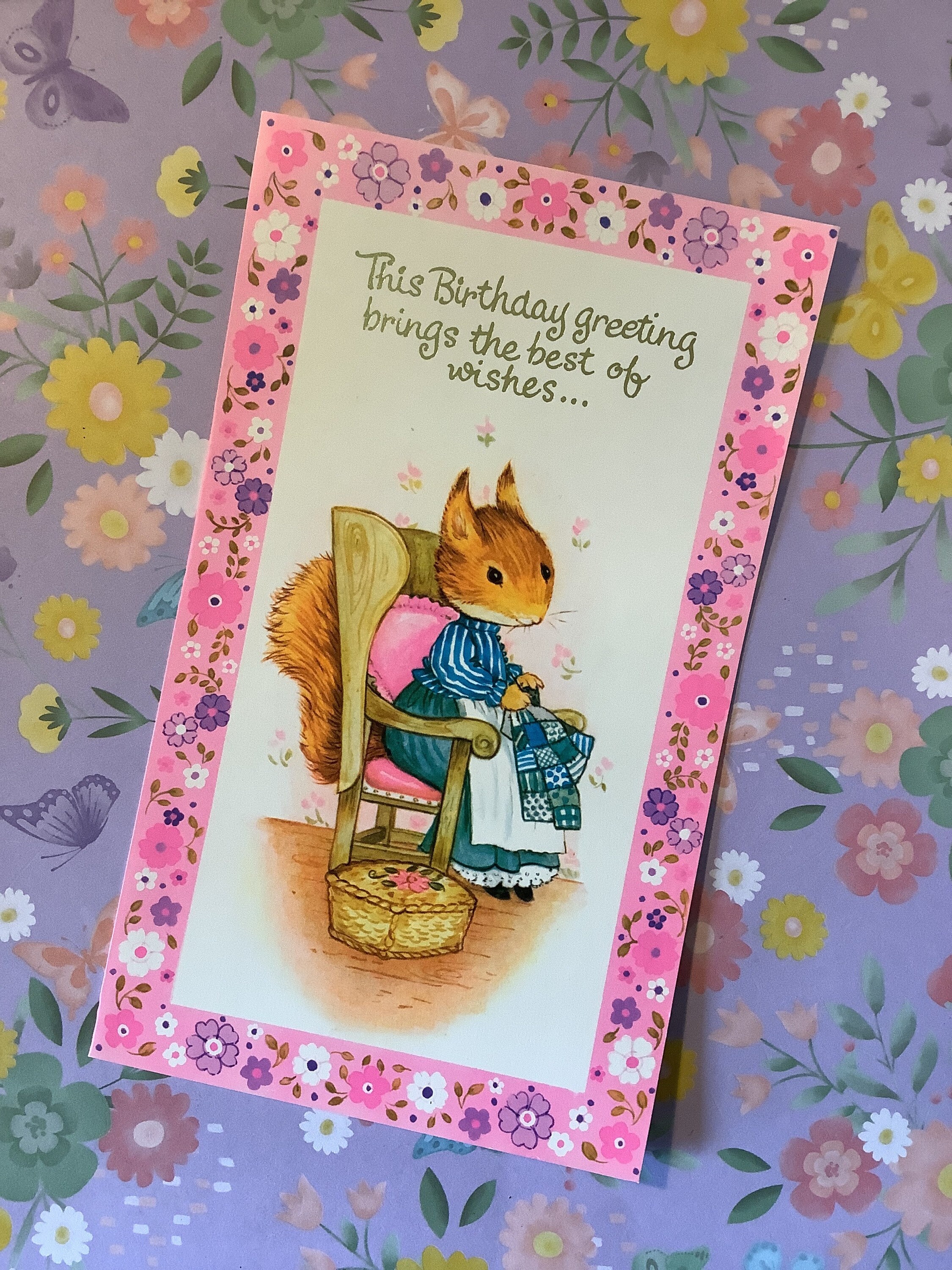 RARE Vintage/retro Circa 1970s Birthday Card - Super Cute 'dressed ...