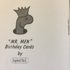 RARE Vintage 1978 Original Mr Men 'mr Nosey’ Birthday Card - Roger ...