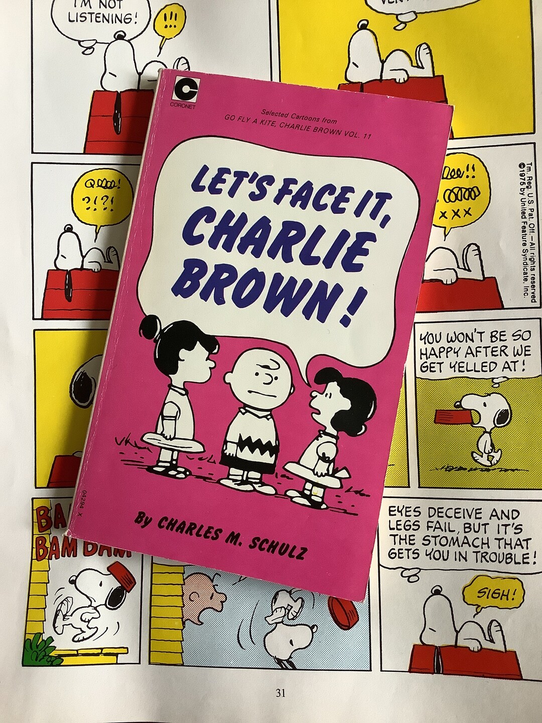 RARE Vintage 1979 'let's Face It, Charlie Brown' Book in Paperback by ...