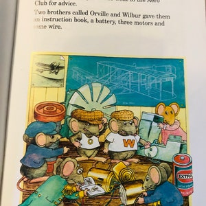 1996 Vintage Children's Book 'the Mice and the Flying Basket' Paperback ...