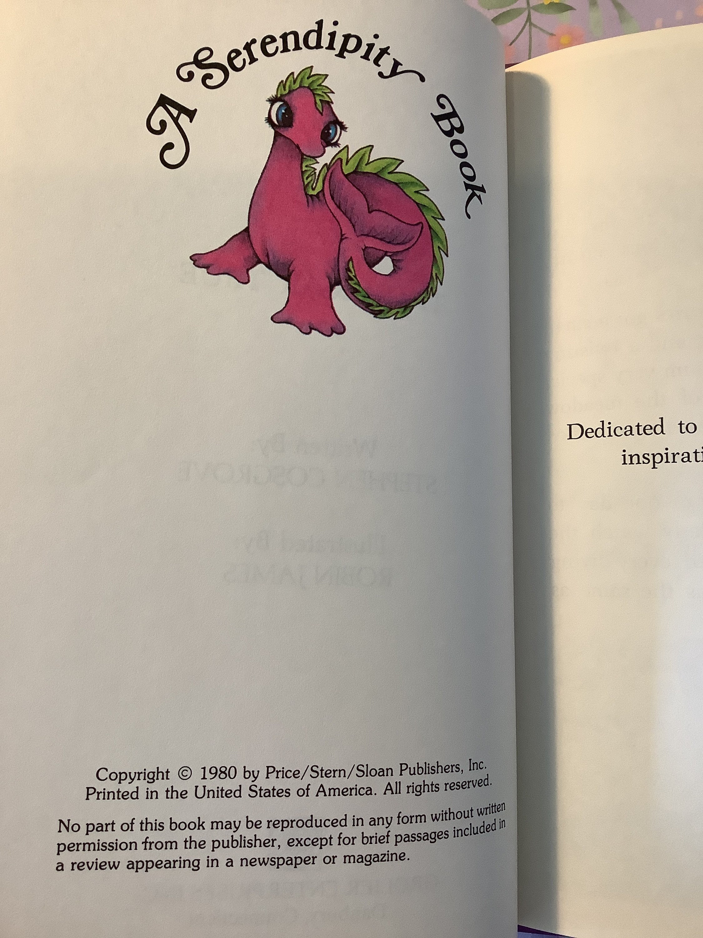 RARE Vintage 1980 Unread Copy of the Serendipity Book - Etsy