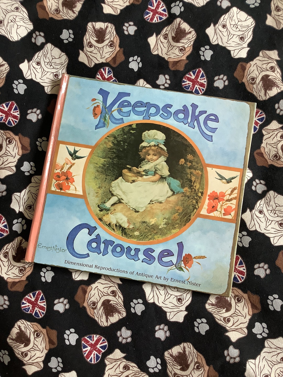 Beautiful Vintage 1992 'keepsake Carousel' -hardback 'antique Art' Book ...