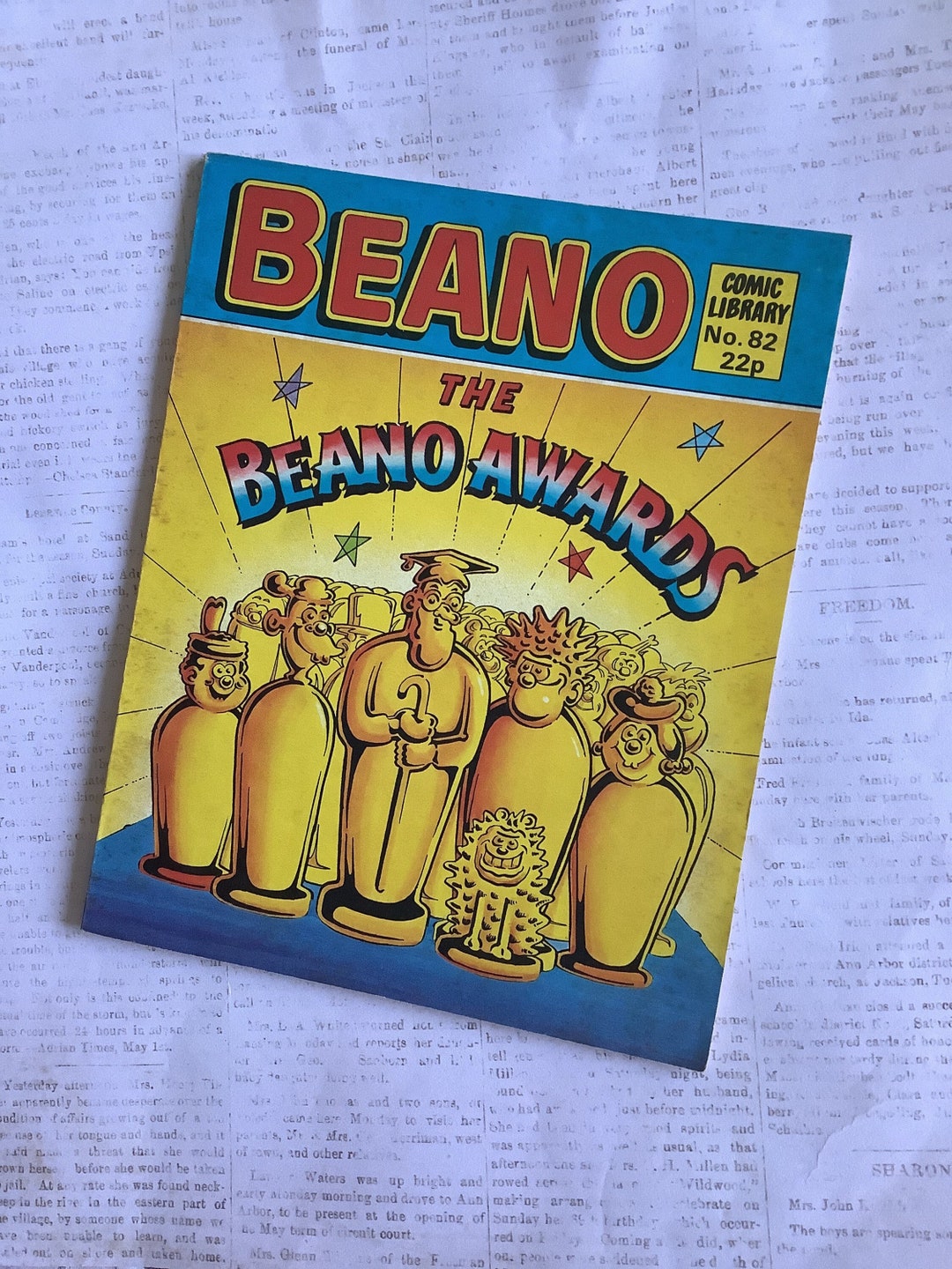 Rare Vintage From 1985 'beano - the Beano Awards' Mini Comic No 82 ...