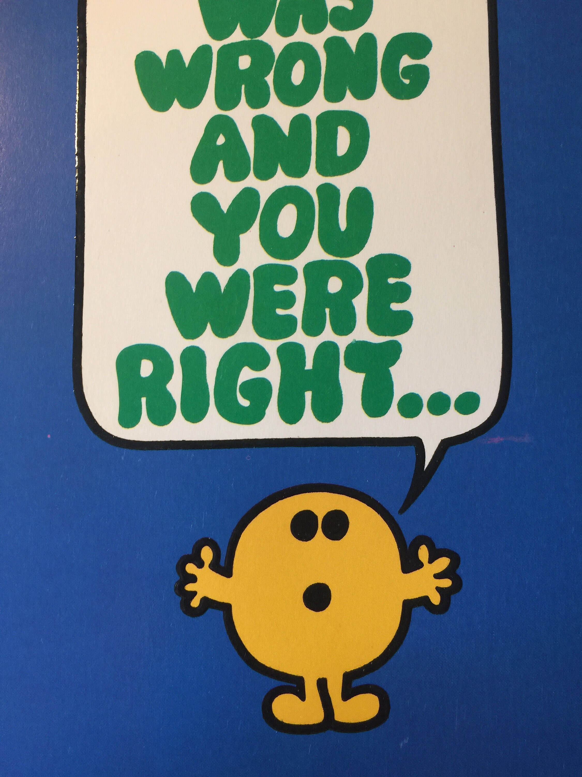 RARE Vintage 1978 Original Mr Men 'sorry' Card - Roger Hargreaves ...