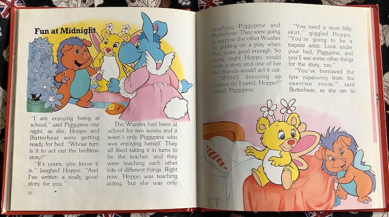 Rare Vintage 1986 'the Wuzzles Go to School and Fun at Midnight ...