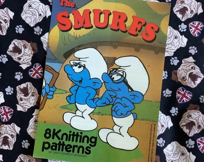 RARE Vintage 1988 'the Smurfs' 9 Knitting Patterns by Gary Kennedy ...