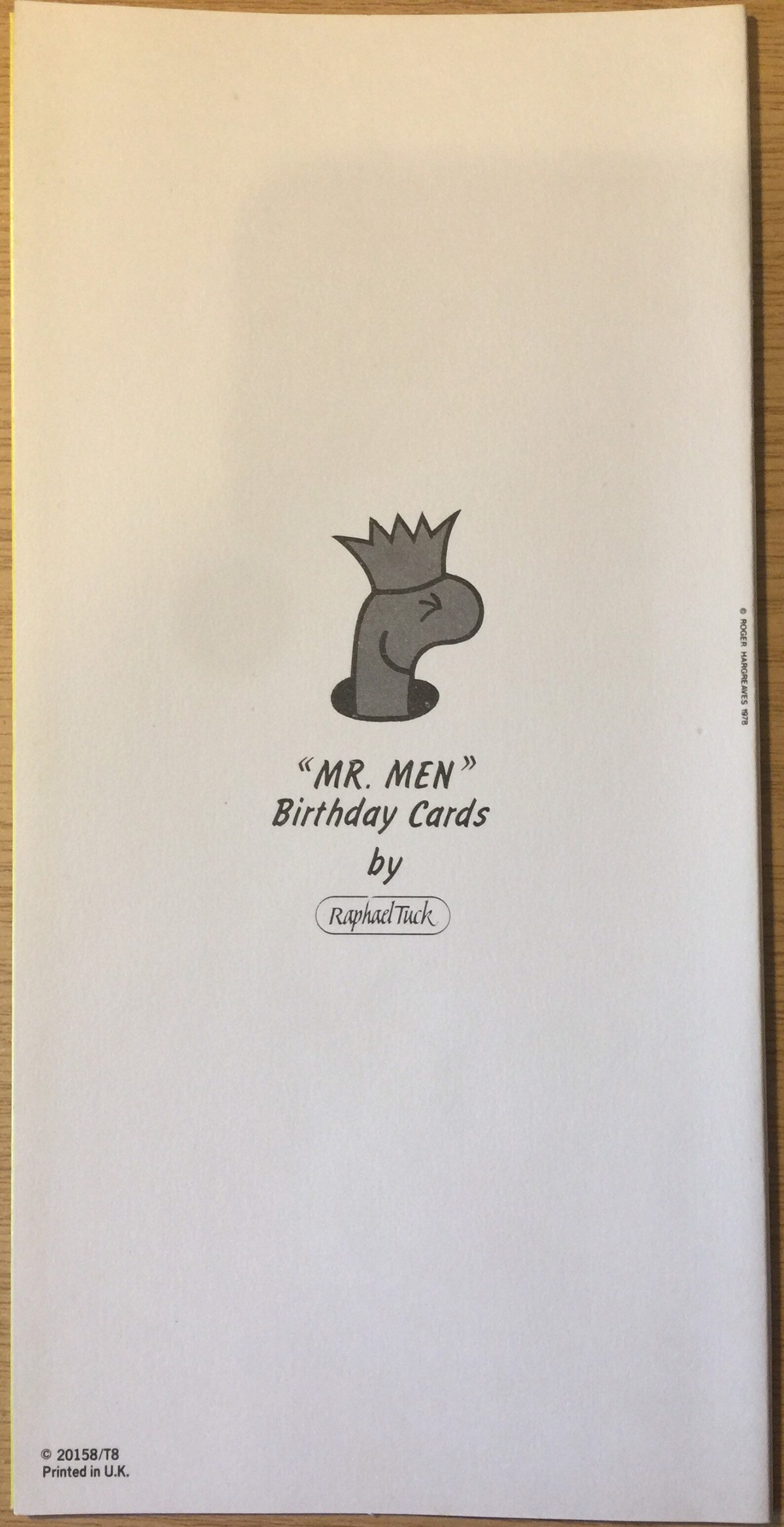 RARE Vintage 1978 Original Mr Men 'mr Nosey’ Birthday Card - Roger ...