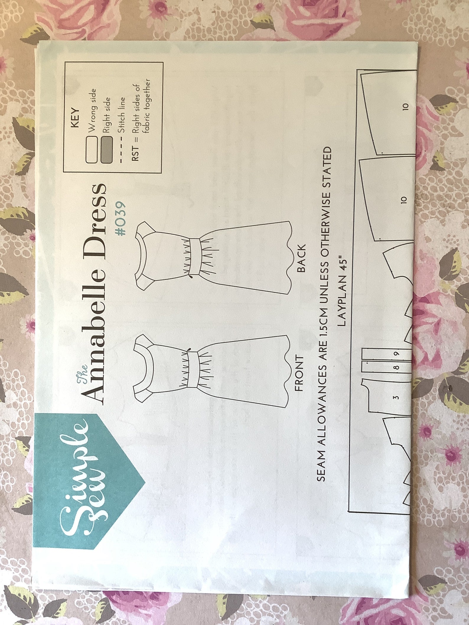 Uncut Simple Sew Sewing Pattern 039 the Annabelle Dress in UK - Etsy