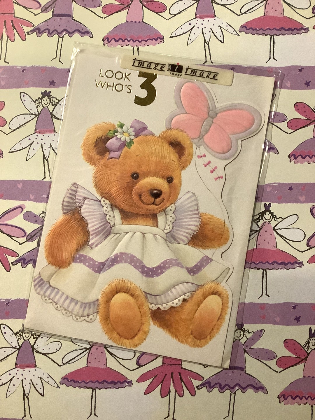 RARE Vintage/retro Circa 1980s 'look Who's 3' Birthday Card - Cute ...