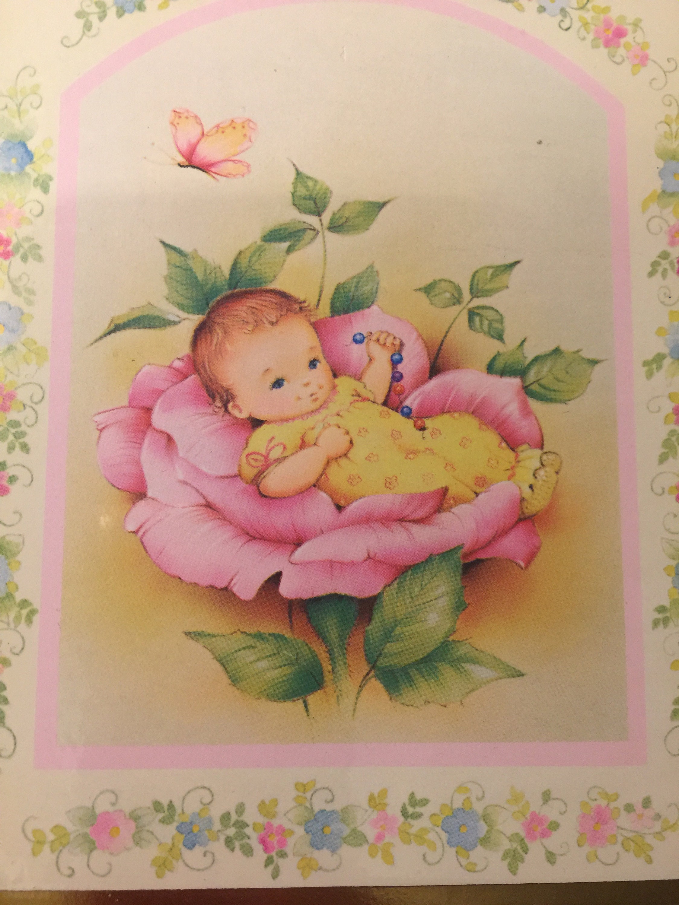 RARE Vintage/retro Circa 1970s 'to Welcome Your New Baby Daughter' Card ...