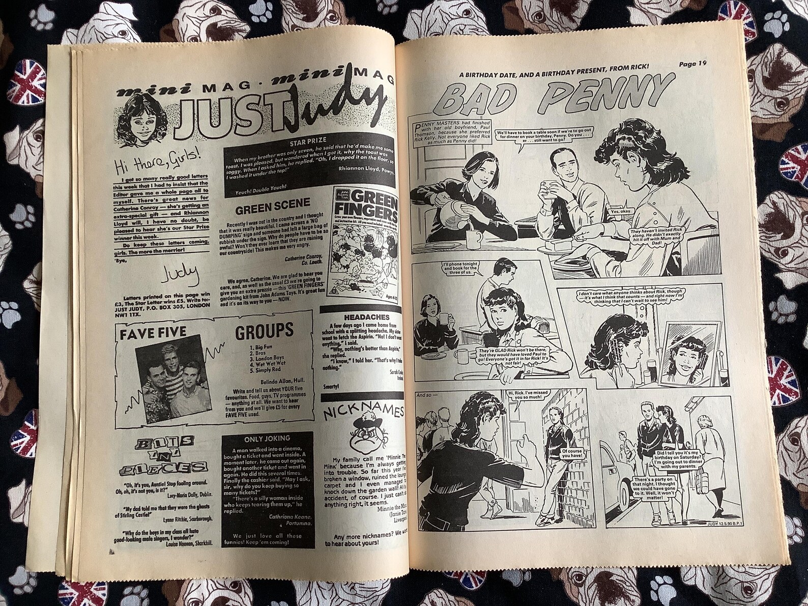 Rare Vintage May 12, 1990 'judy' Comic -comic Strip Stories -childhood ...