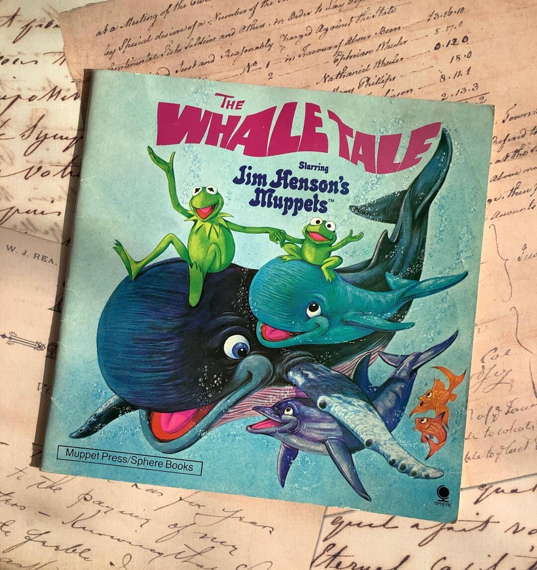 RARE Vintage 1982 Jim Henson’s Muppets 'the Whale Tale' Paperback Book ...
