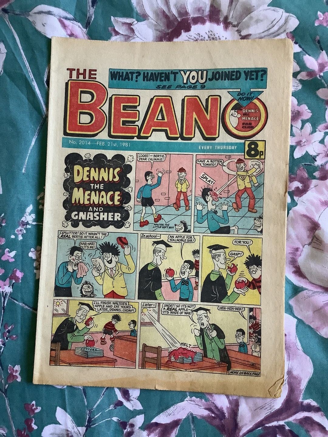 RARE Vintage From February 21st 1981 - 'the Beano' Weekly Comic No 2014 ...