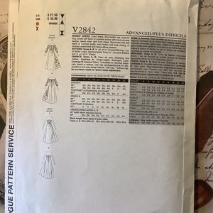 Uncut 2004 Vogue Bridal Original Pattern for a Misses' Dress in Sizes 6 ...