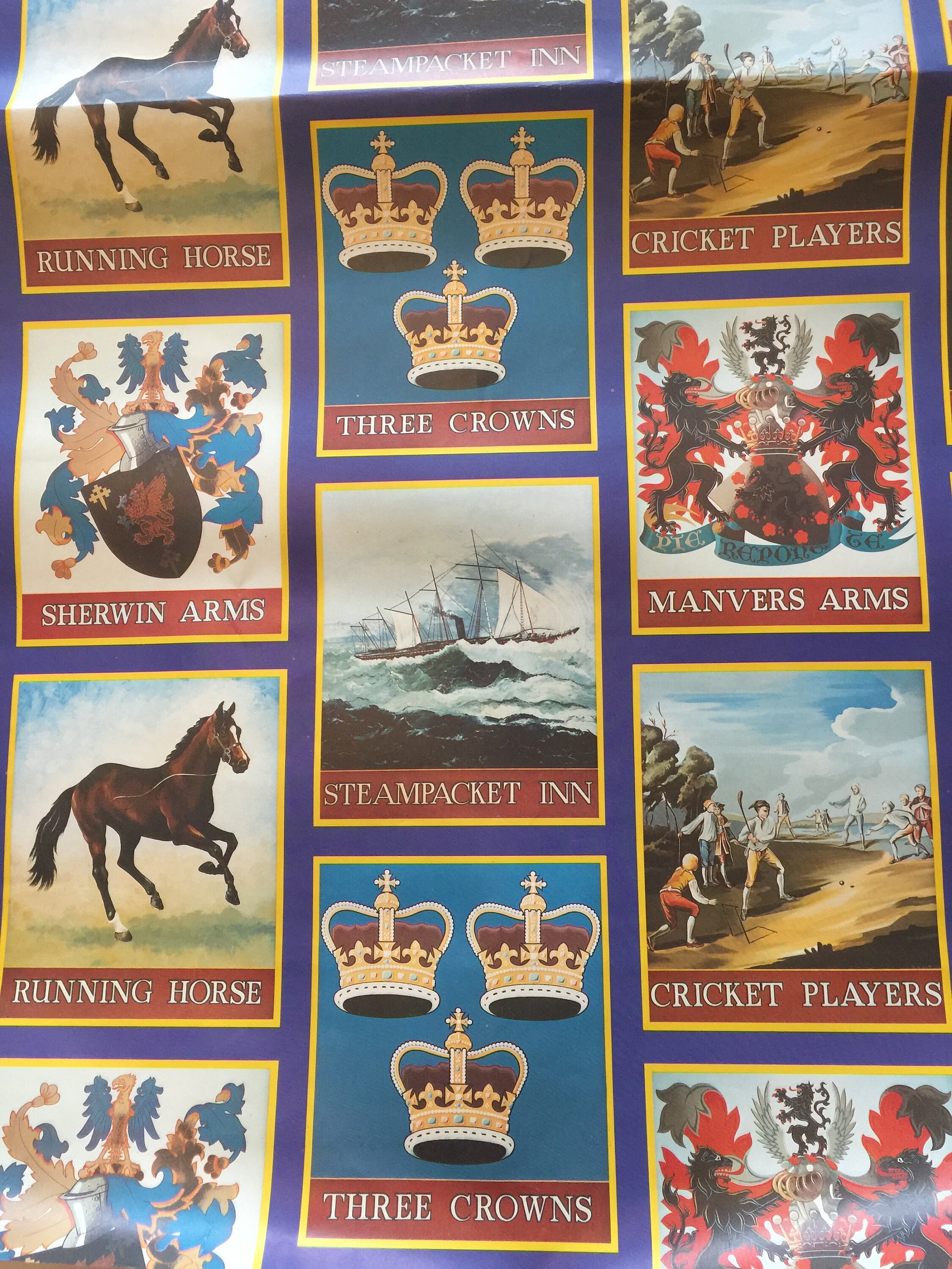 EXTREMELY Rare Vintage 1985 - Medici Society 'inn Signs' Gift Wrap ...