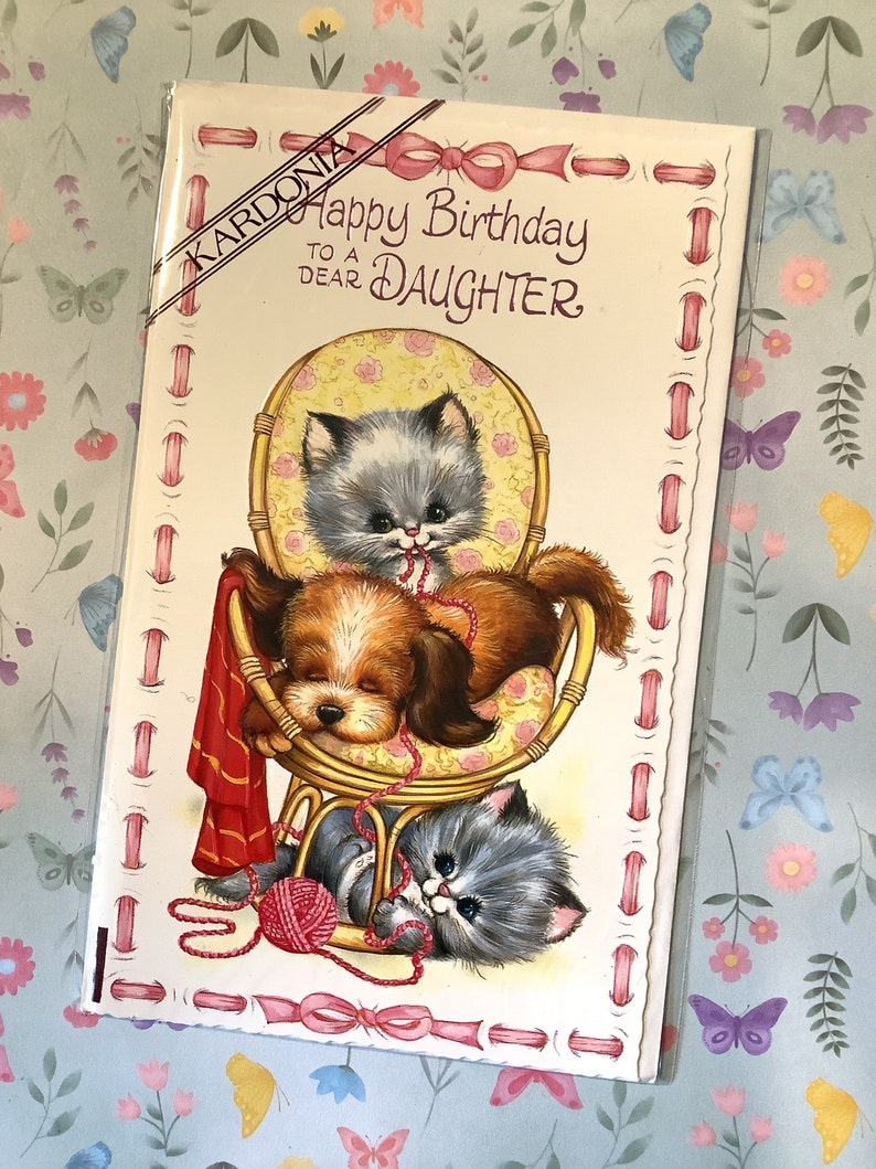 RARE Vintage Circa 1980s 'happy Birthday to A Dear Daughter' Card With ...