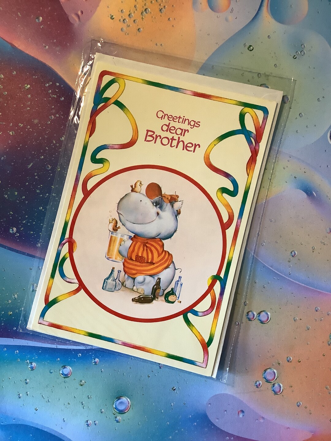RARE & Unusual Vintage 1970s 'greetings Dear Brother’ Birthday Card ...
