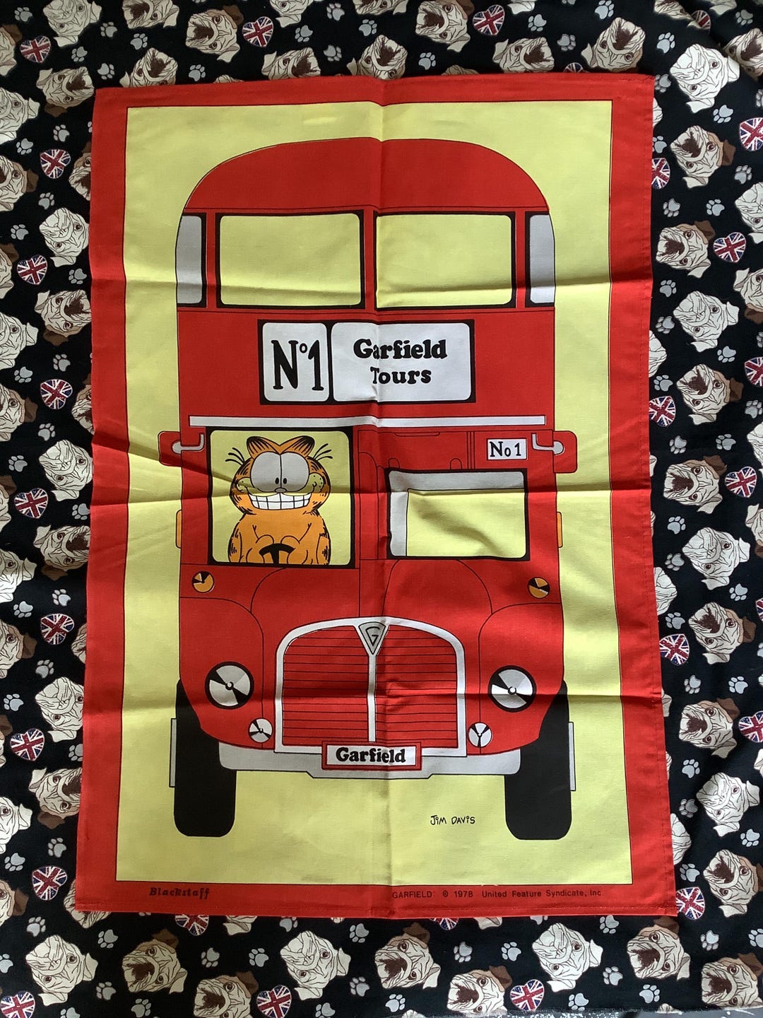 Rare Vintage/retro 1978 'garfield' Driving a Red London Bus Design ...