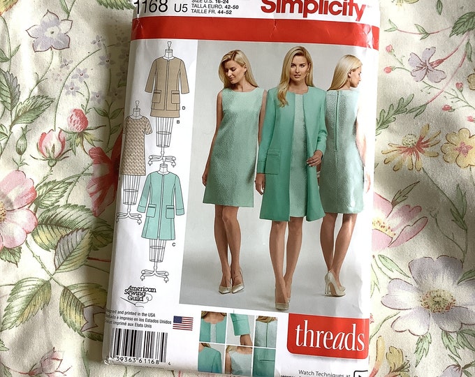 Uncut 2015 Simplicity Sewing Pattern No 1168 U5 Misses'/miss Petite ...