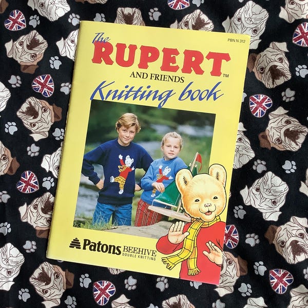Rupert Bear Pattern - Etsy