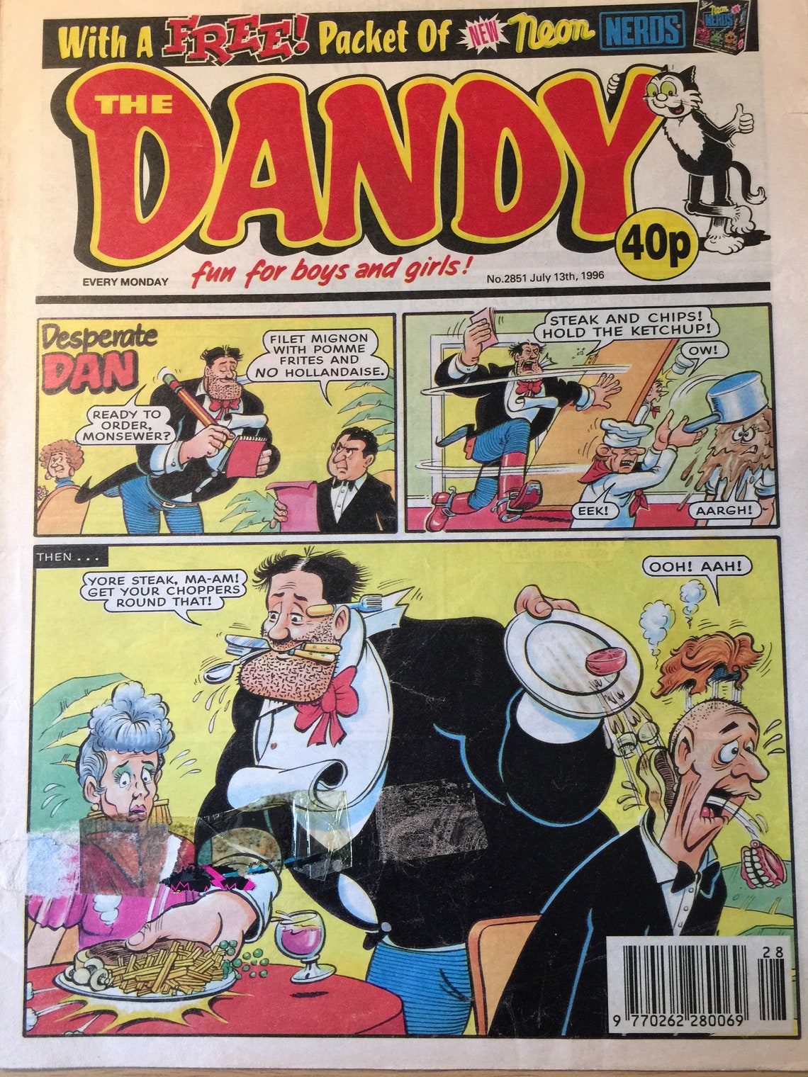 Rare Vintage From 13th July 1996 'The Dandy' Comic | Etsy