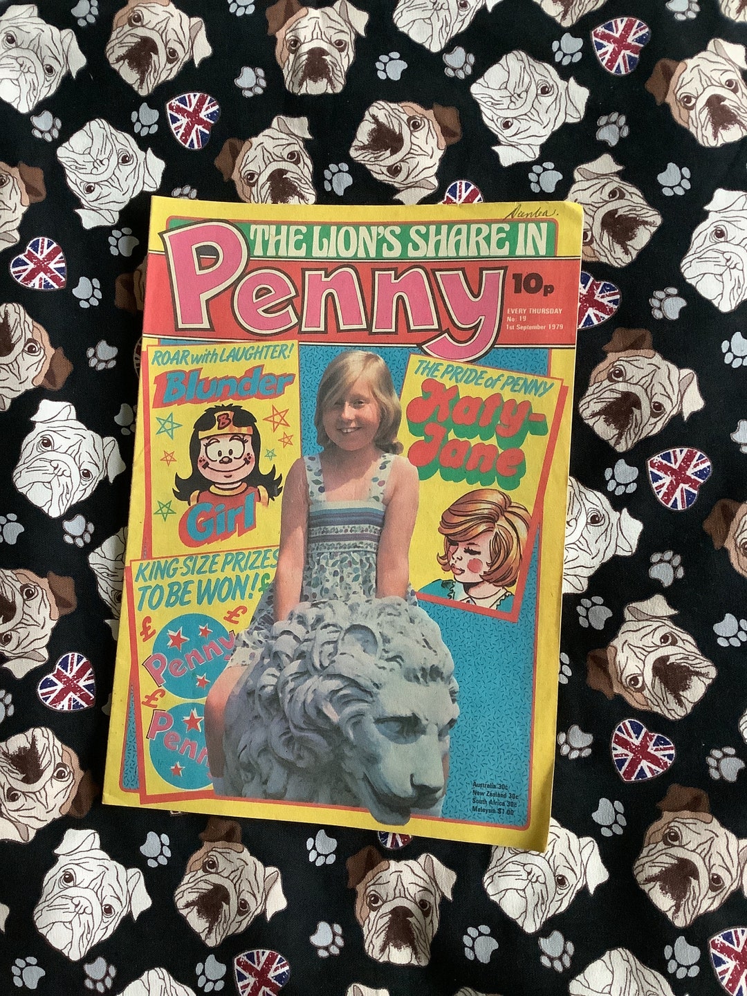 Rare Vintage 1st September 1979 'penny' Comic Issue No 19 -comic Strip ...