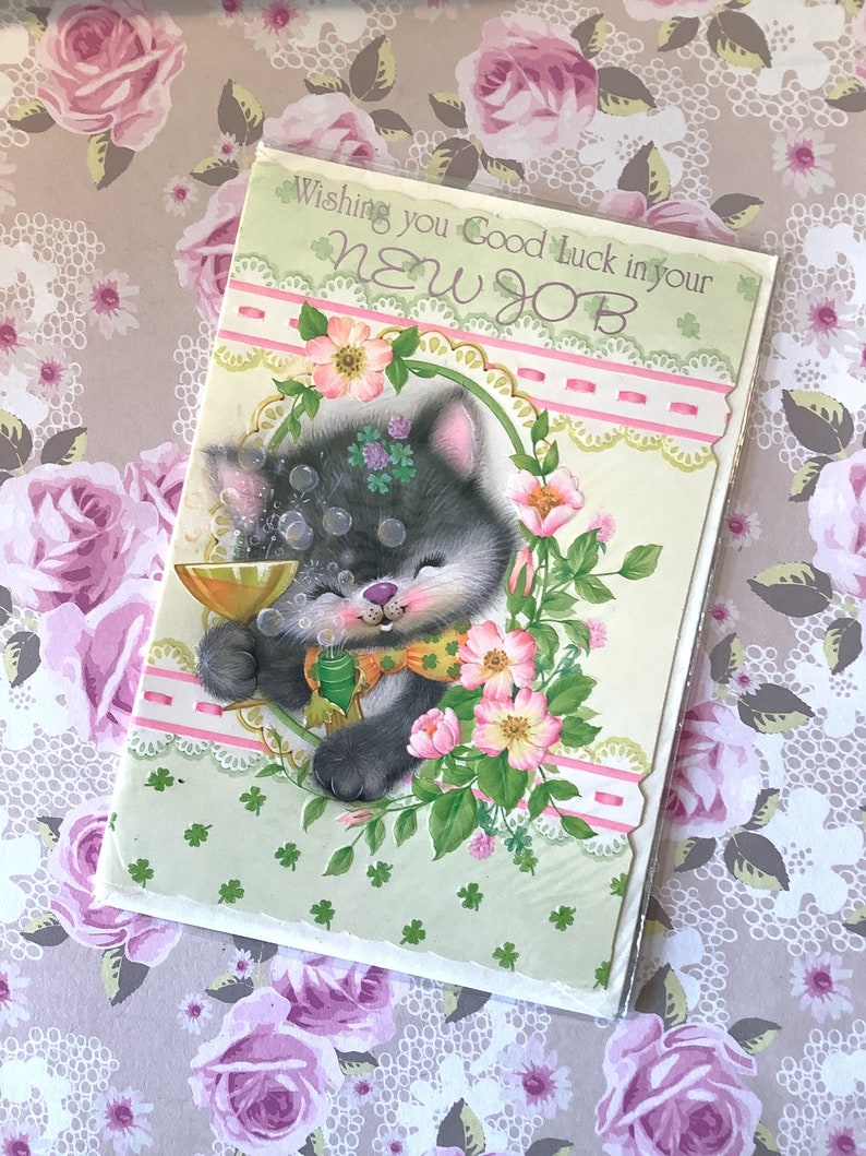 RARE Vintage Circa 1970s 'wishing You Good Luck in Your - Etsy RARE Vintage Circa 1970s 'wishing You Good Luck in Your - Etsy