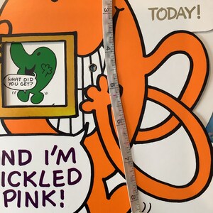 RARE Vintage 1983 Large Original Mr Men 'mr Tickle' 4th Birthday Card ...