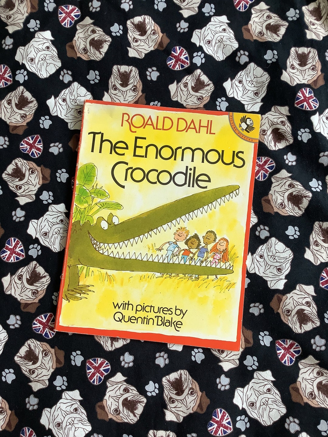 Vintage 1987 'the Enormous Crocodile' Paperback Book by Roald Dahl With ...