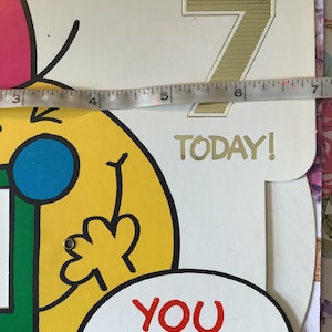 RARE Vintage 1978 Large Original Mr Men 'mr Mischief' 7th Birthday Card ...