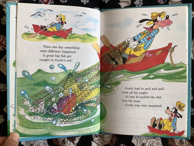 Vintage 1979 'goofy and the Magic Fish' Walt Disney's Wonderful World ...