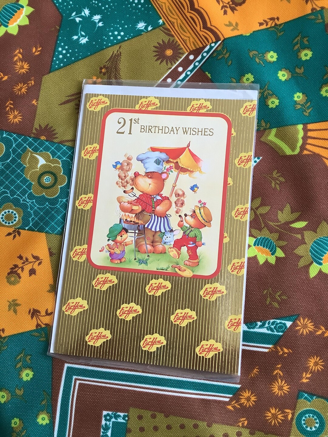 RARE Vintage Circa 1970s '21st Birthday Wishes' Card - Fun Barbecue ...