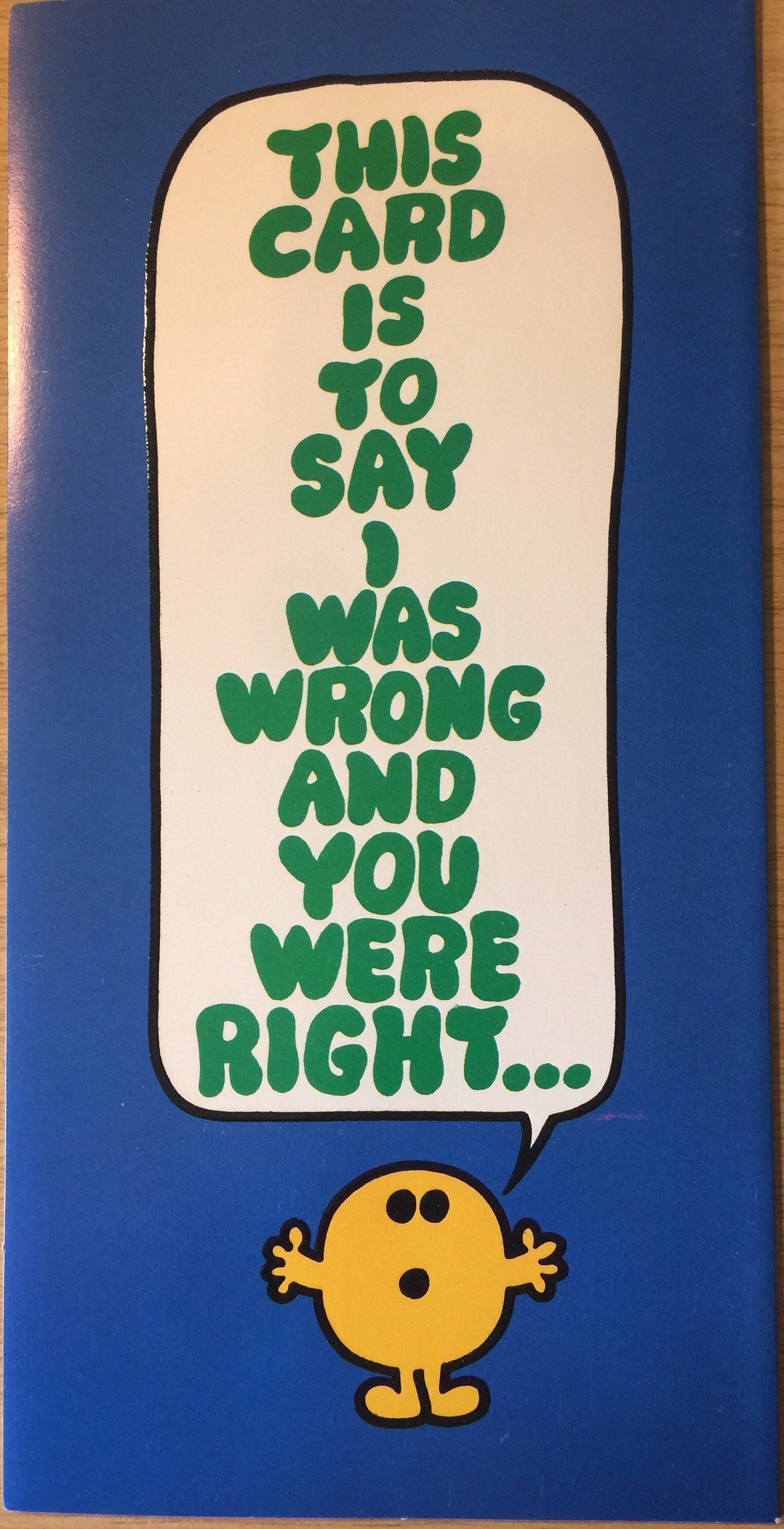 RARE Vintage 1978 Original Mr Men 'sorry' Card Roger - Etsy